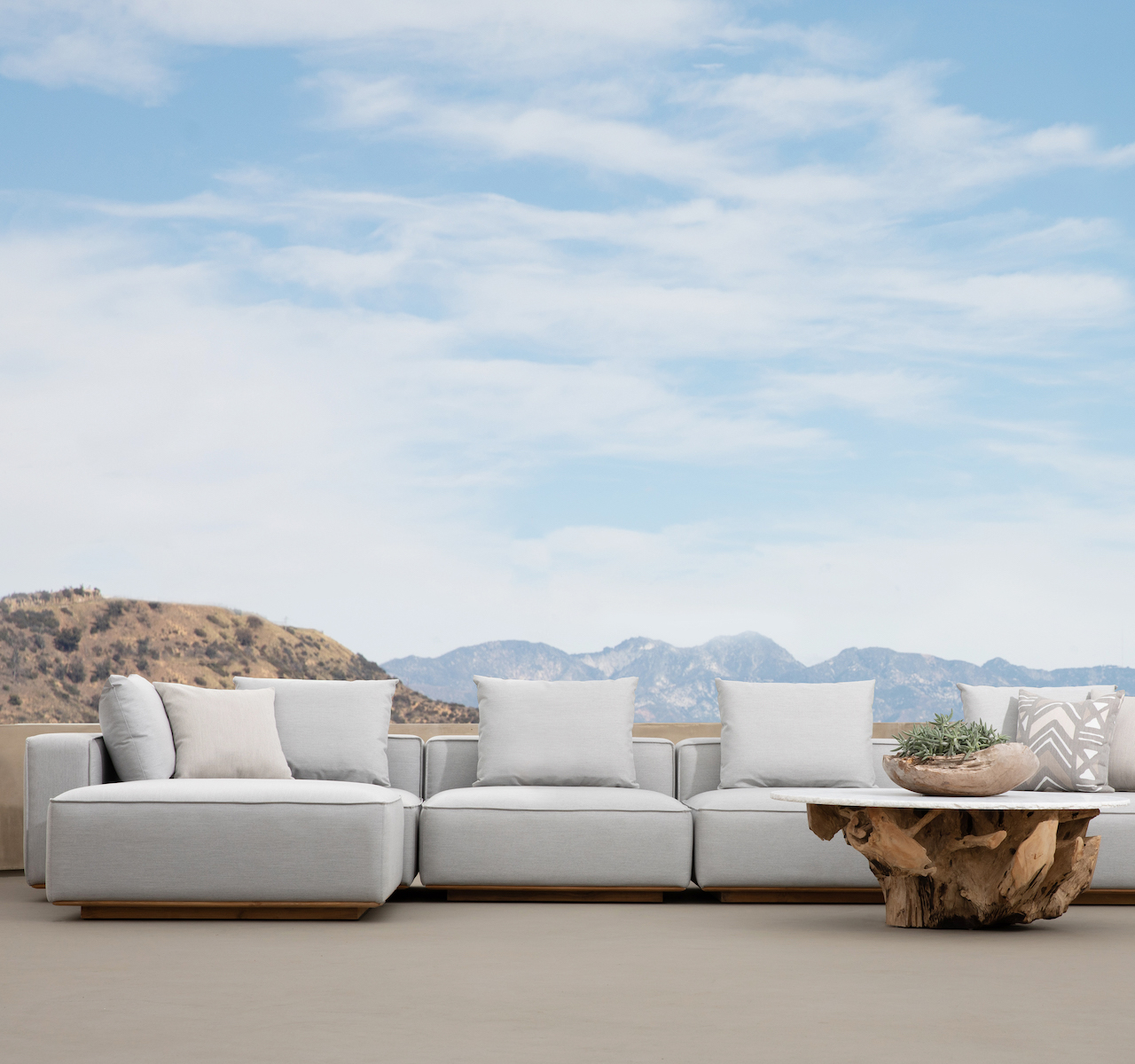 Santorini Outdoor Single Modular Sofa