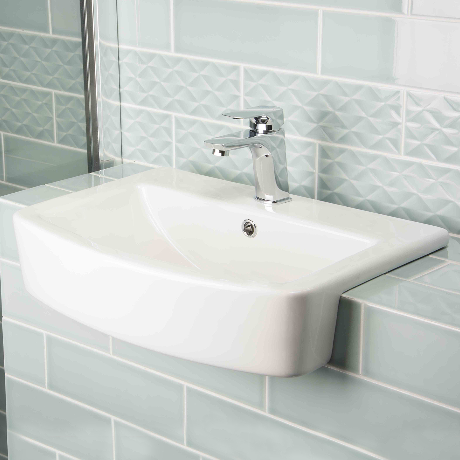 Savoia Semi Recessed Wash Basin Sanipex Group - UAE