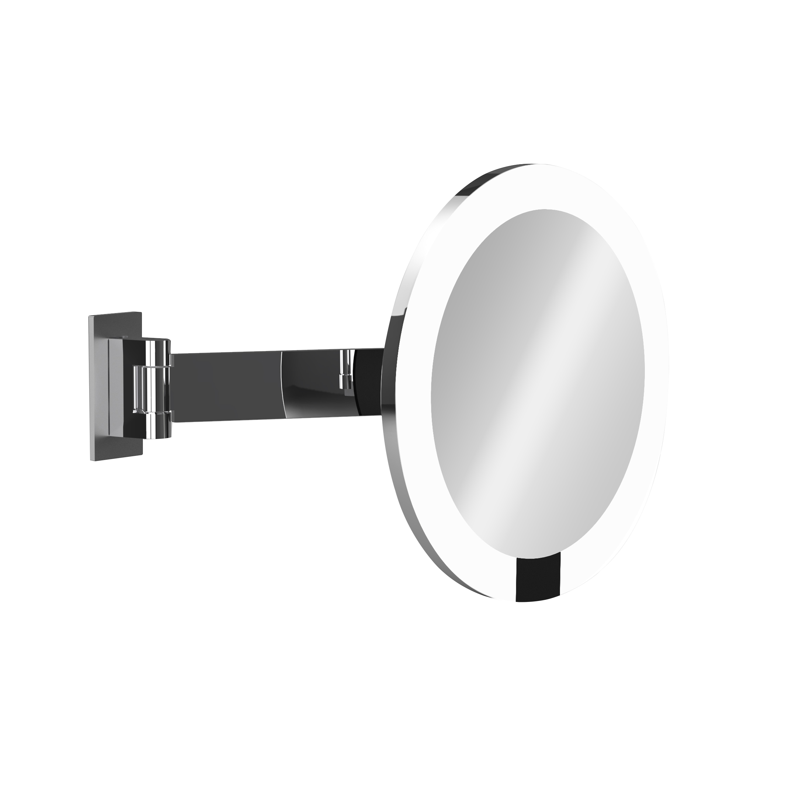 Led Interface Wall Mounted Single Arm Battery Operated Mirror Sanipex ...