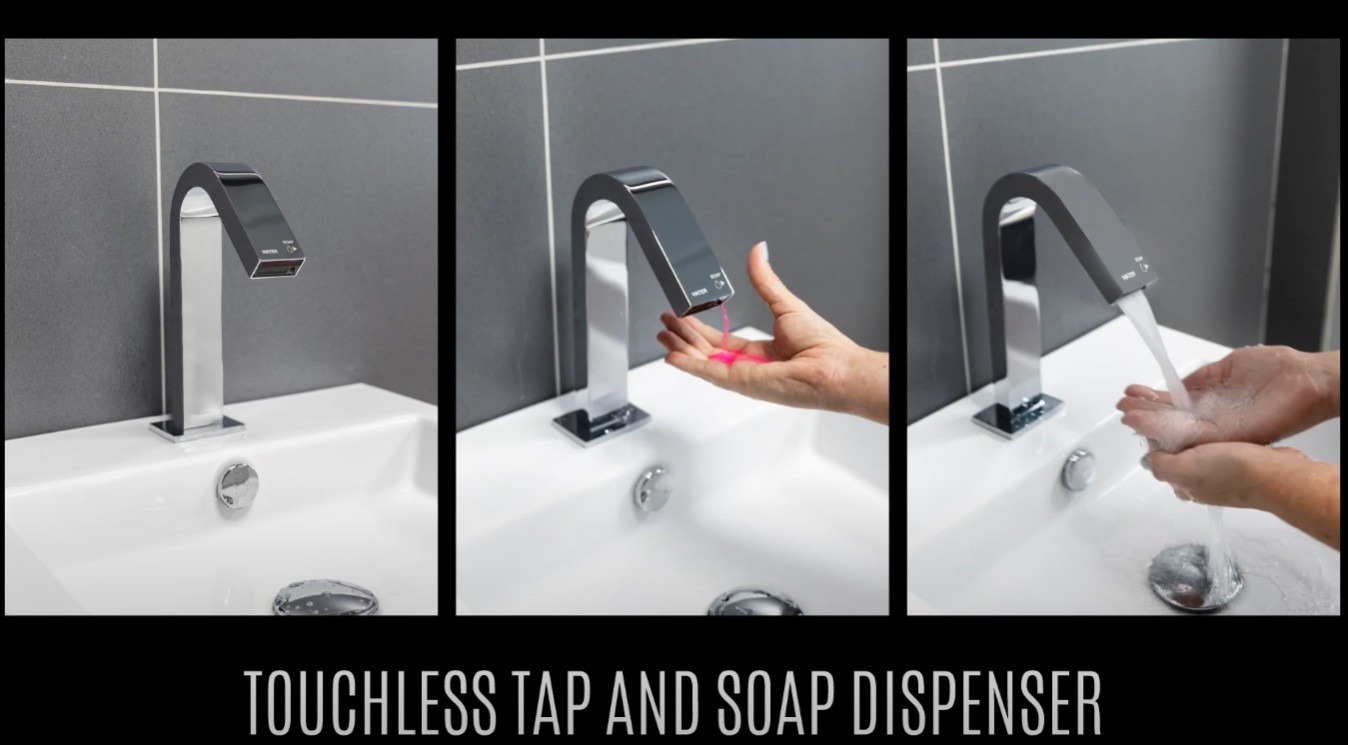 How to upgrade to a Touchless Bathroom Tap & Soap Dispenser | Sanipex ...